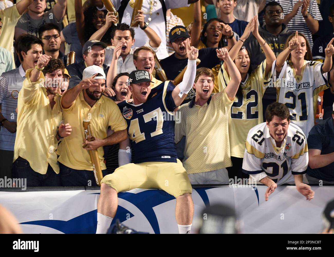 31 December 2014: Georgia Tech Yellow Jackets Running Back Justin Bryan ...