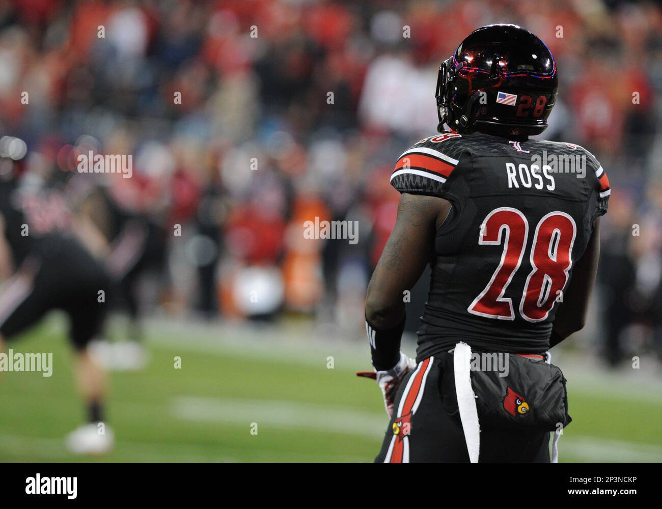 December 30 2014: Louisville Cardinals safety Terrence Ross (28) waits ...