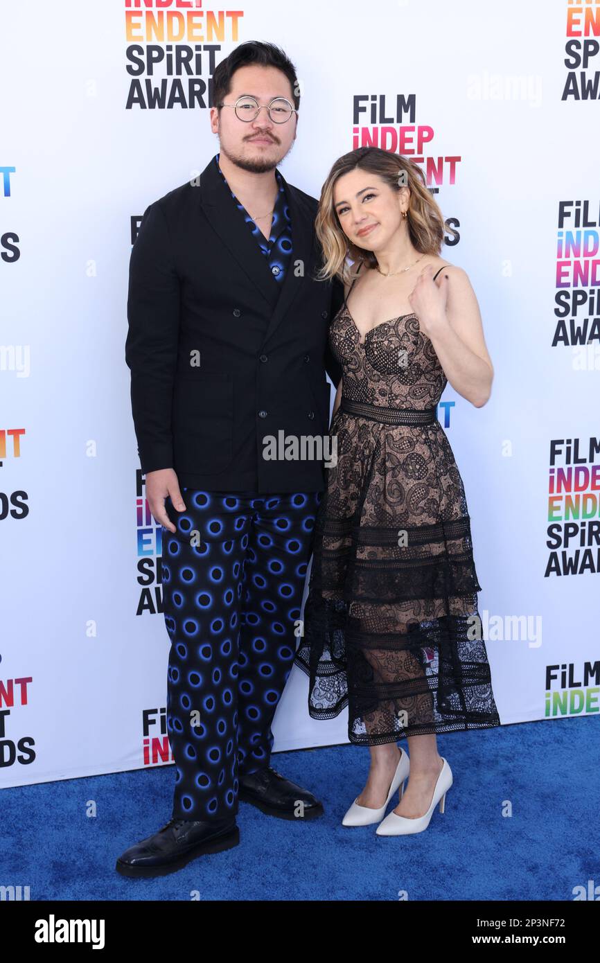 Daniel Kwan and Kirsten Lepore attend the 2023 Film Independent Spirit ...