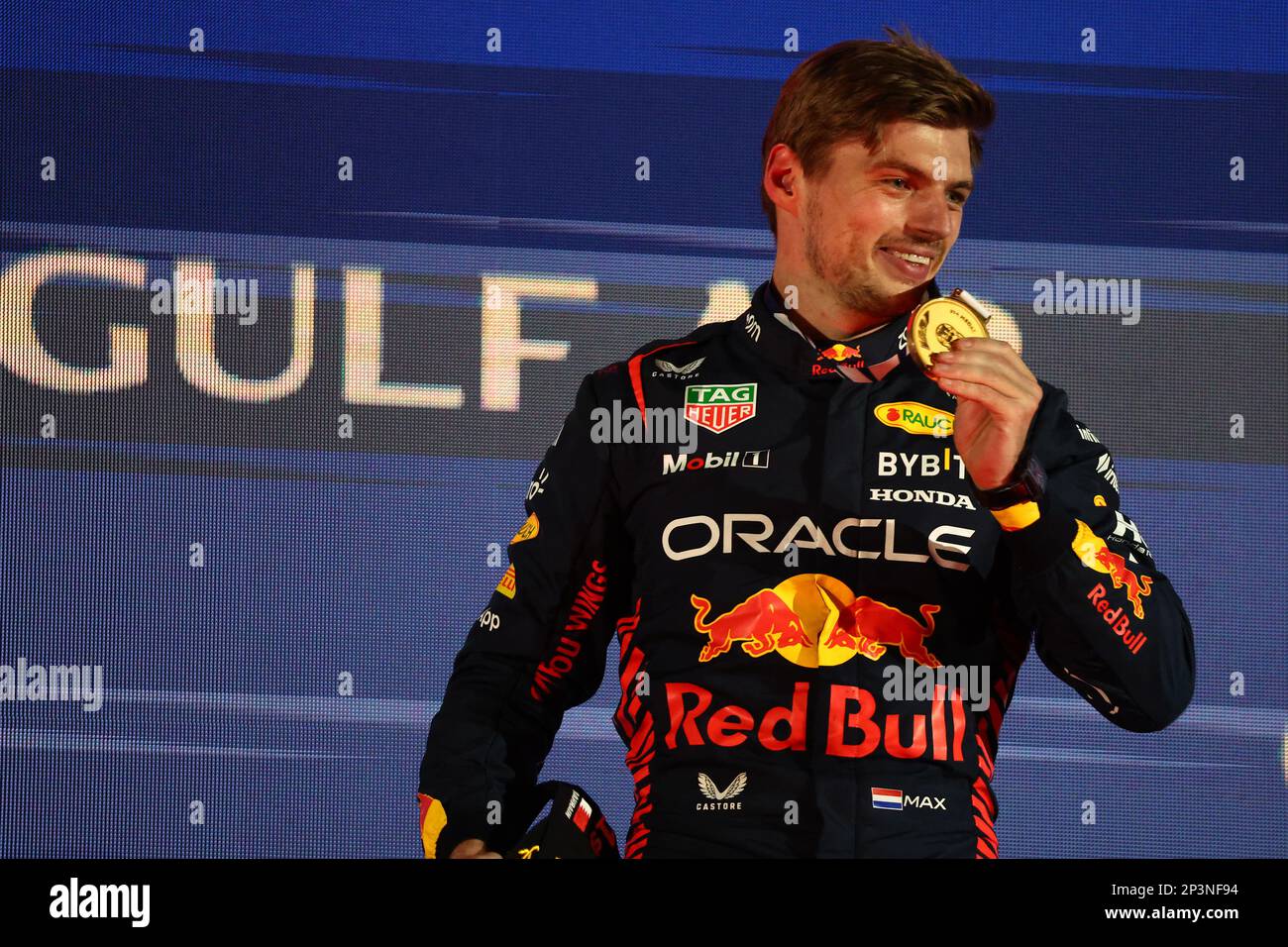 Race winner Max Verstappen (NLD) Red Bull Racing celebrates on the ...