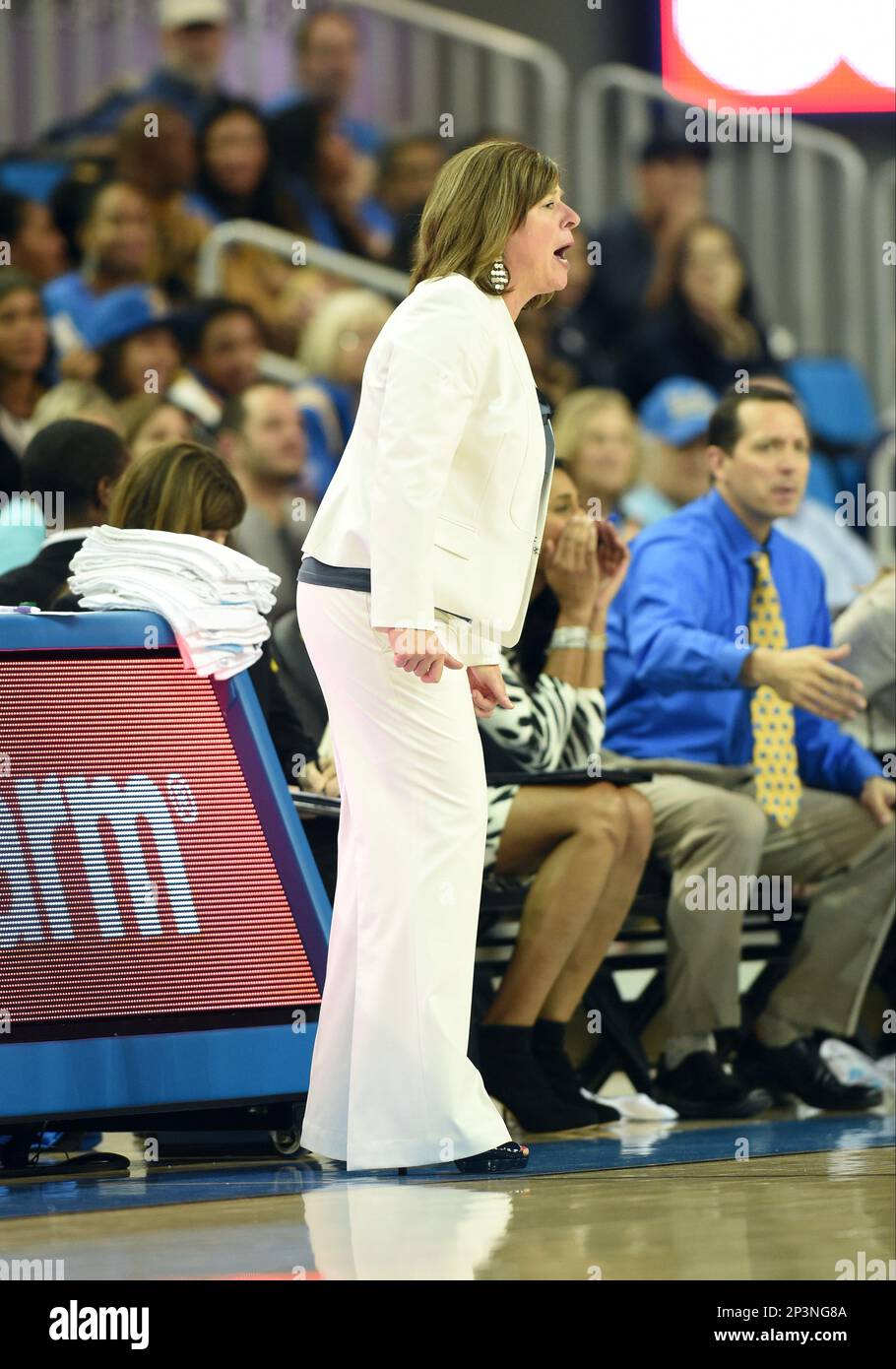 28 December 2014: UCLA head coach Cori Close during an NCAA women's ...