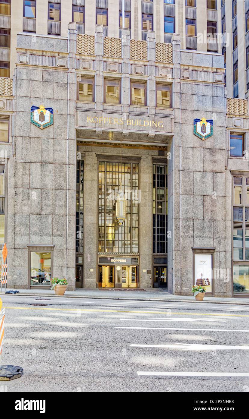 Pittsburgh Downtown: Koppers Building, an Art Deco skyscraper of ...