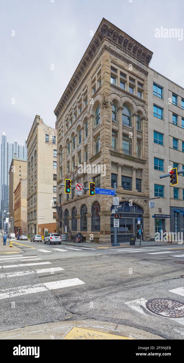 Pittsburgh Downtown: Marine Bank Building, a Richardsonian Romanesque ...