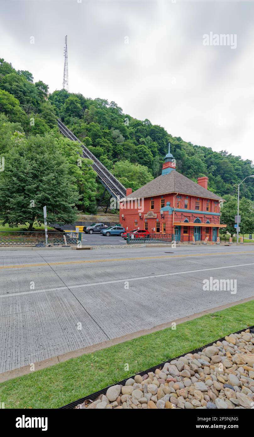 Pittsburgh South Shore: Monongahela Incline is a landmark funicular up ...