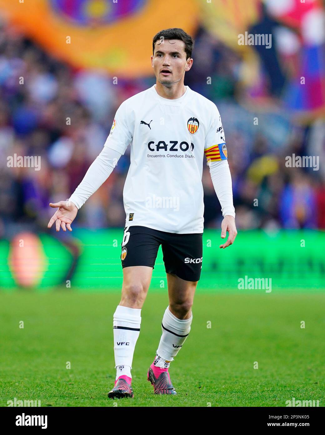 Hugo Guillamon of Valencia CF during the La Liga match between FC ...