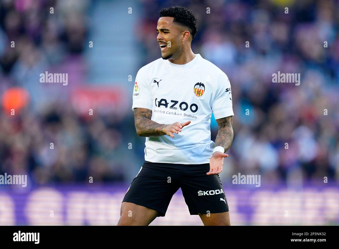 Justin Kluivert of Valencia CF during the La Liga match between FC ...