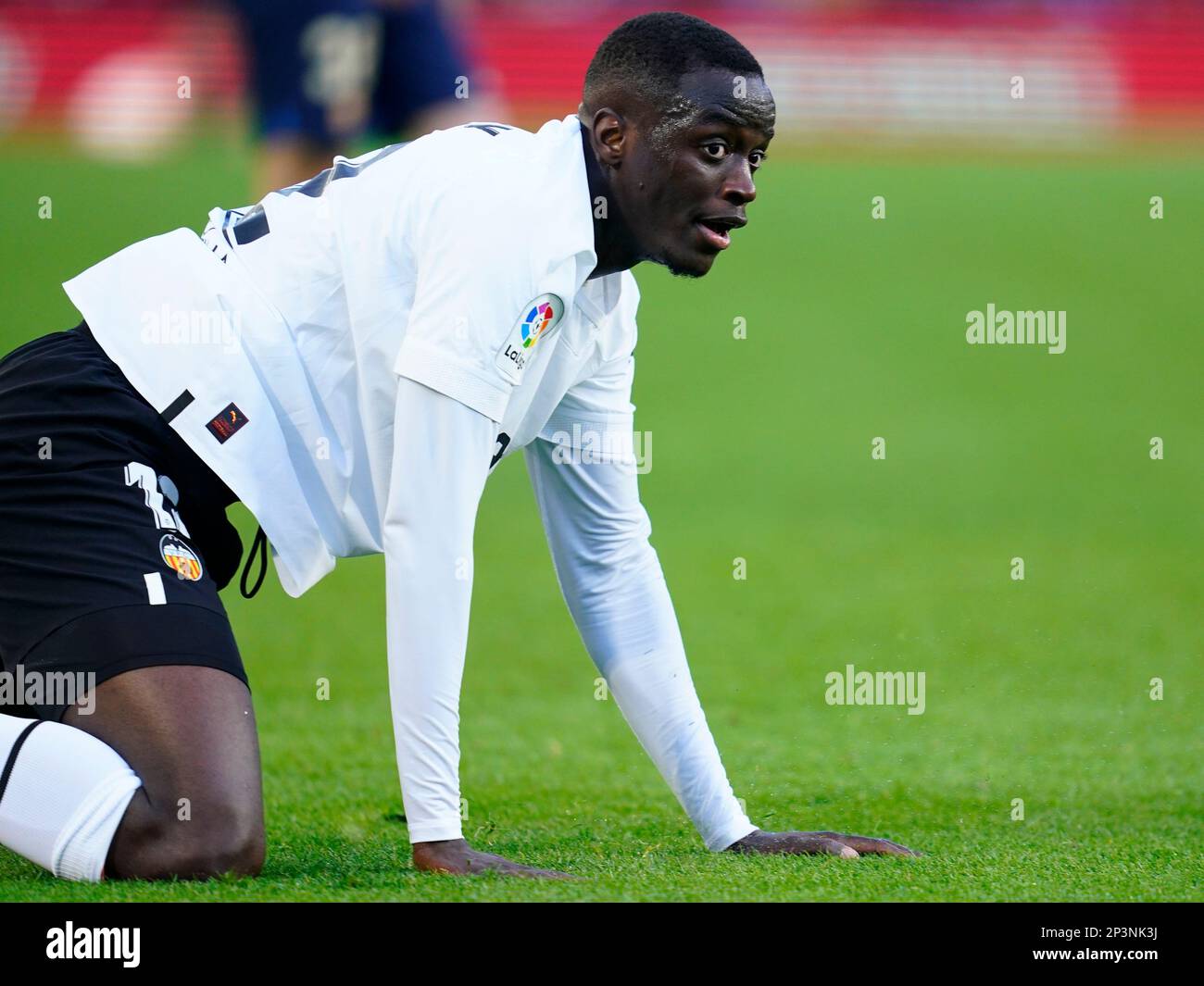 Mouctar Diakhaby of Valencia CF during the La Liga match between FC ...