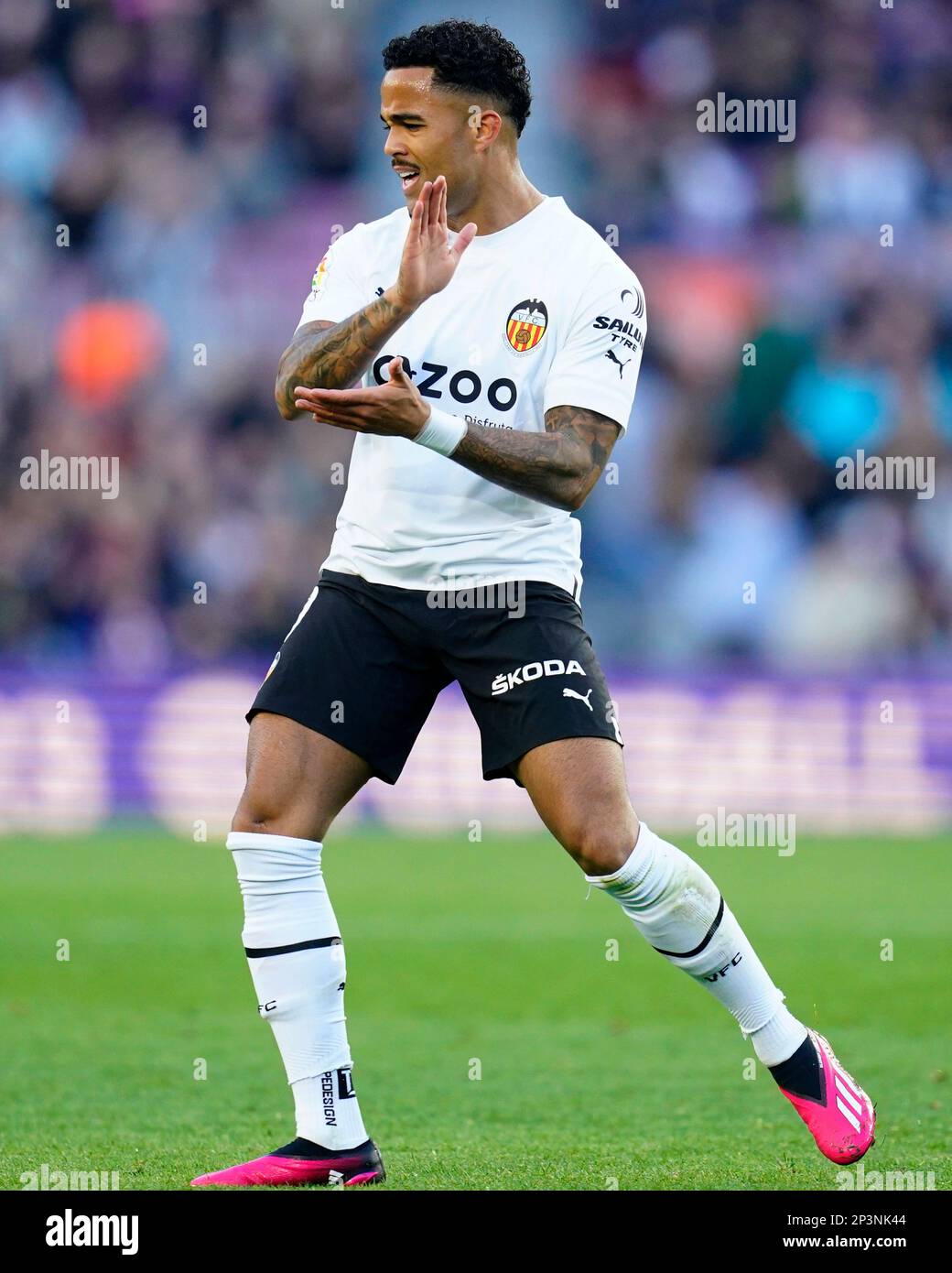 Justin Kluivert of Valencia CF during the La Liga match between FC ...