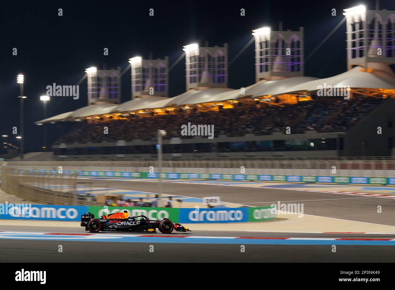 Red Bull's Max Verstappen during the Bahrain Grand Prix at the Bahrain ...
