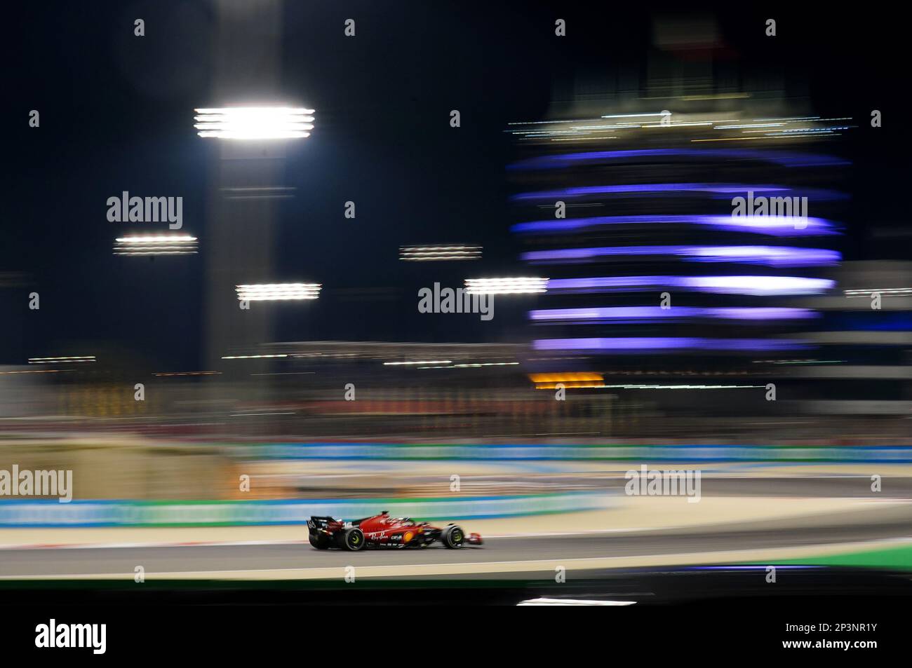 Ferrari's Charles Leclerc during the Bahrain Grand Prix at the Bahrain ...