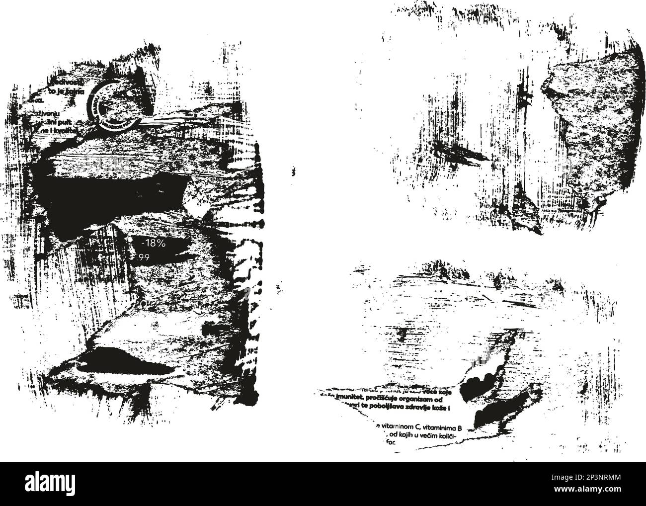 Ripped & Torn Paper Background Mix Grunge Punk Style High Detail ...