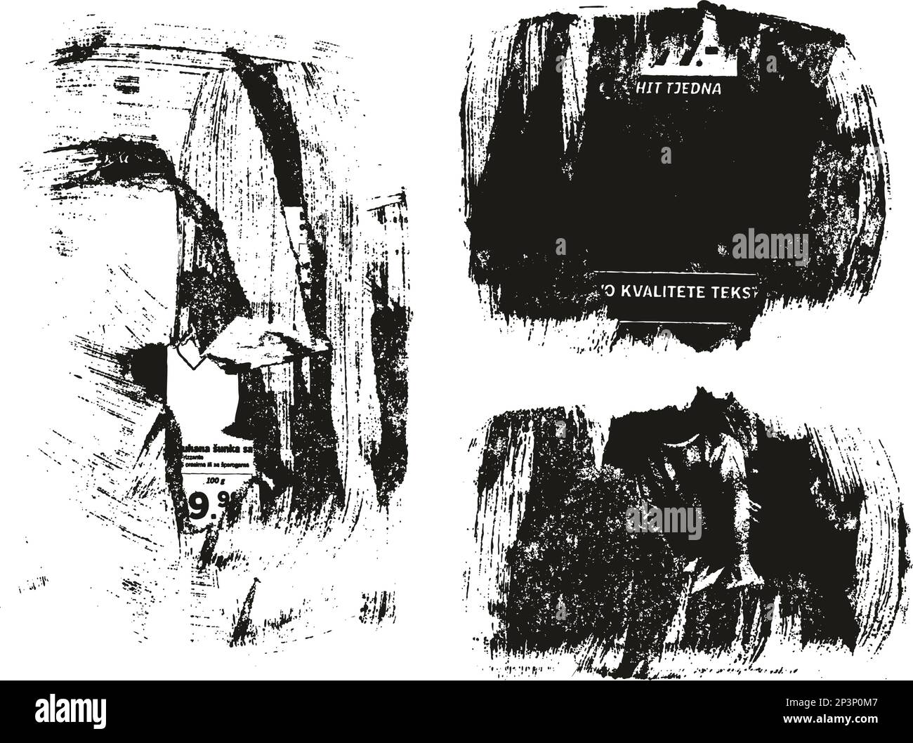 Ripped & Torn Paper Background Mix Grunge Punk Style High Detail ...