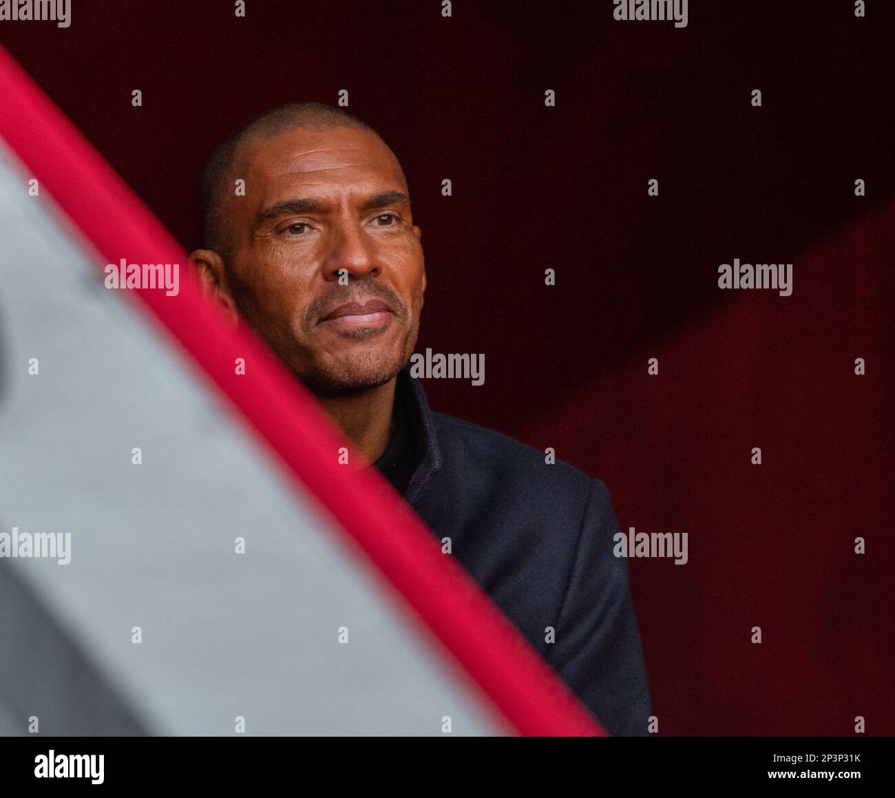 Nottingham, UK. 05th Mar, 2023. Forest club legend Stan Collymore looks ...