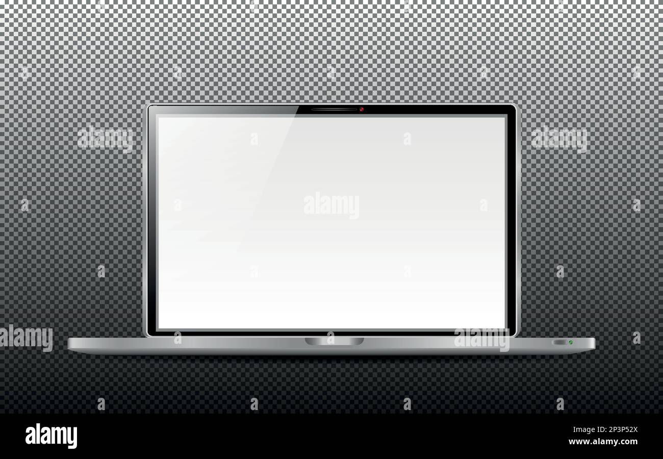 Laptop realistic computer in mockup style. Laptop isolated on a ...