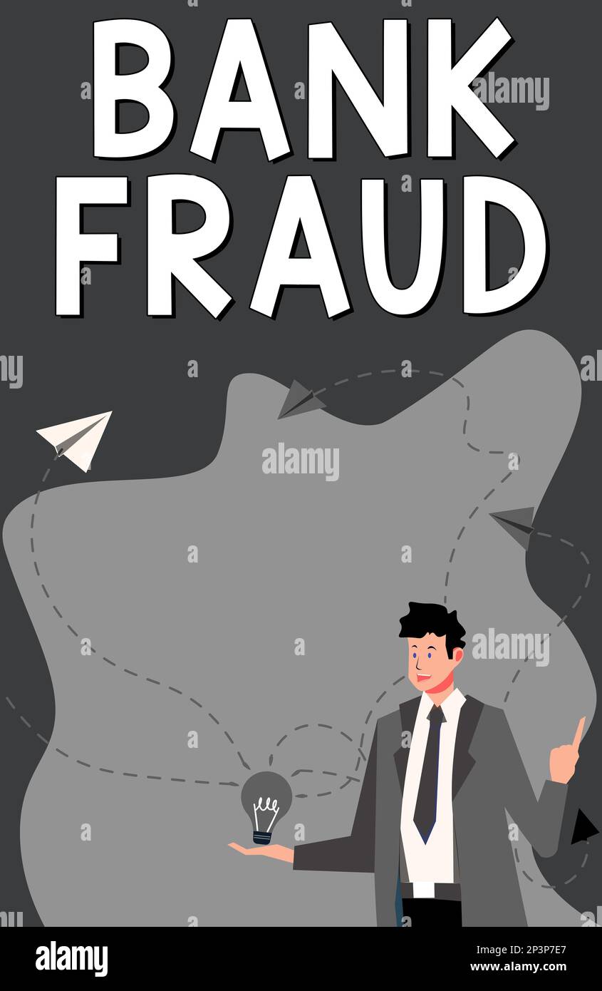 Inspiration showing sign Bank Fraud. Internet Concept intentional ...