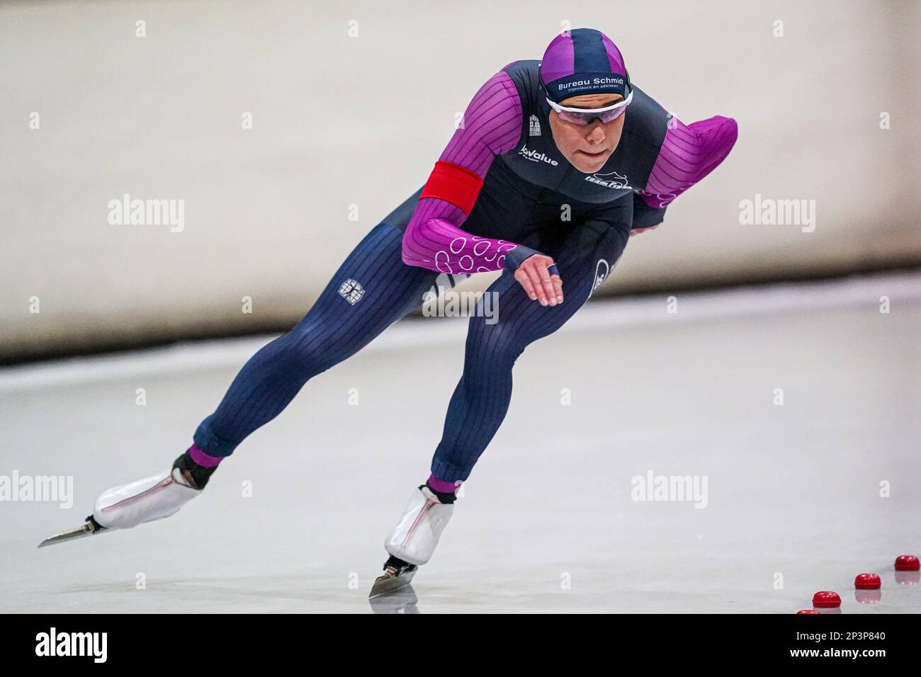 ENSCHEDE, NETHERLANDS - MARCH 5: Anne Boersma competing on the 1000m ...