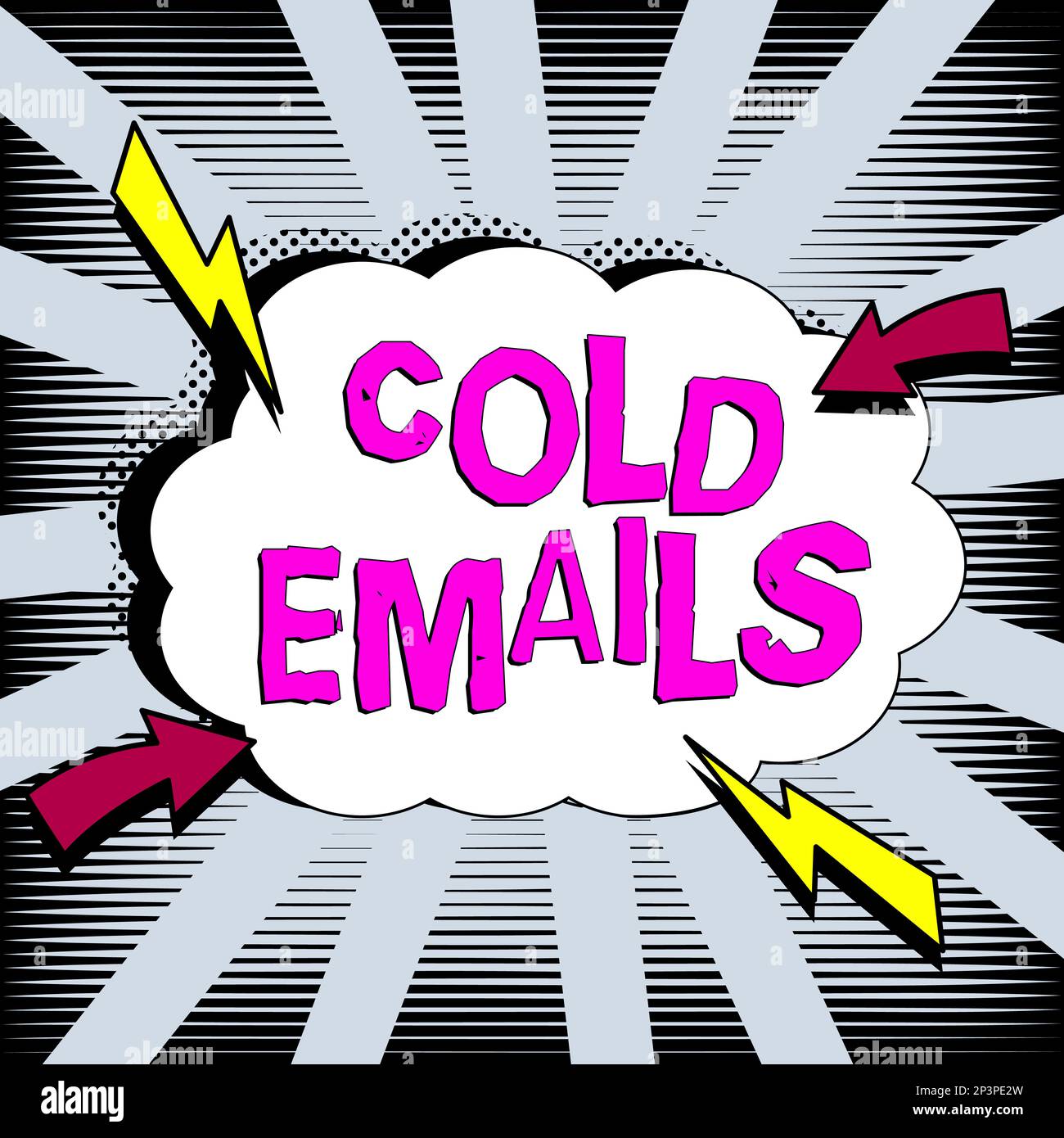 Conceptual display Cold Emails. Business showcase unsolicited email ...