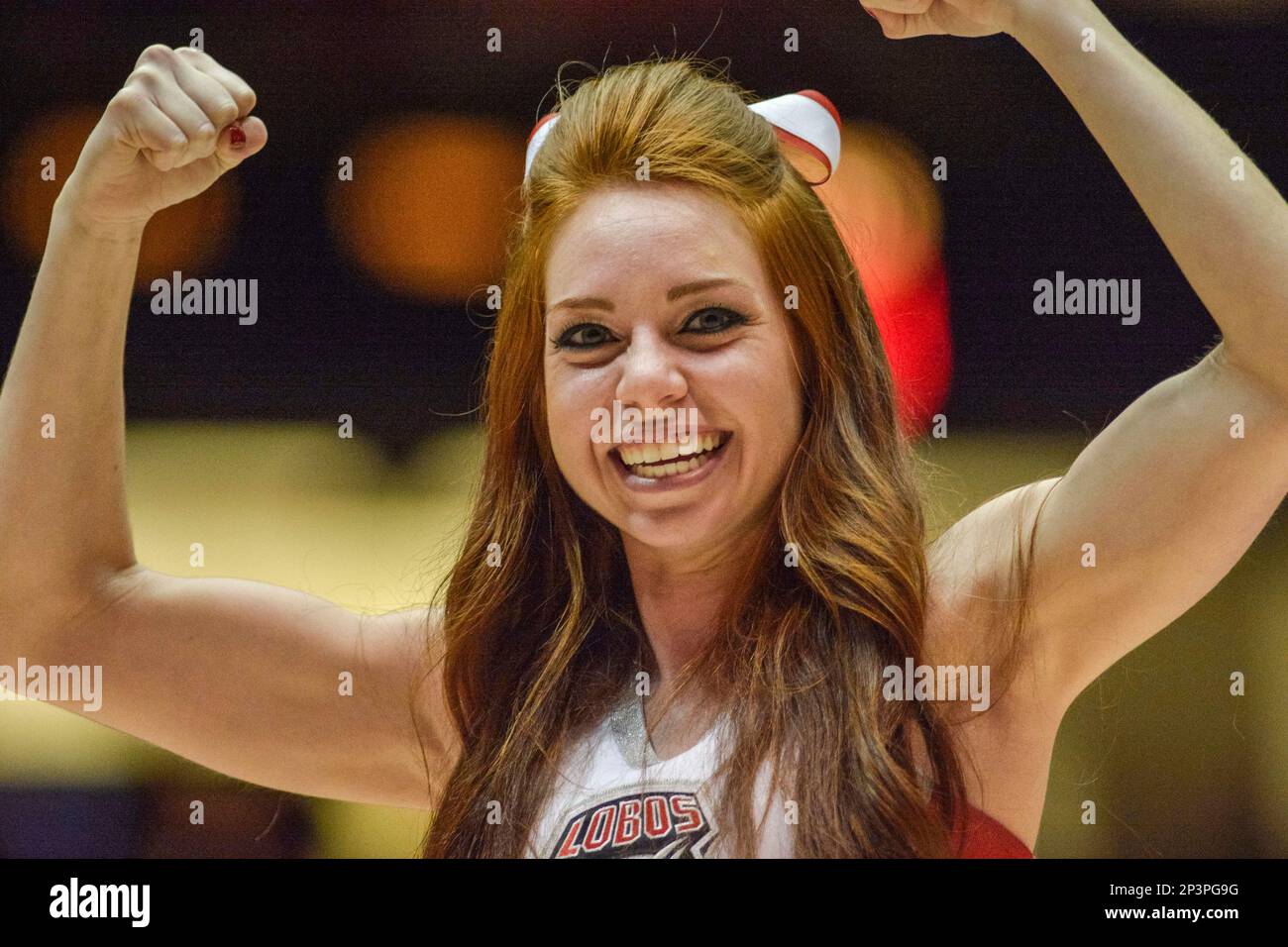 Dec 17, 2014: New Mexico Lobos cheerleader during the NCAA basketball ...