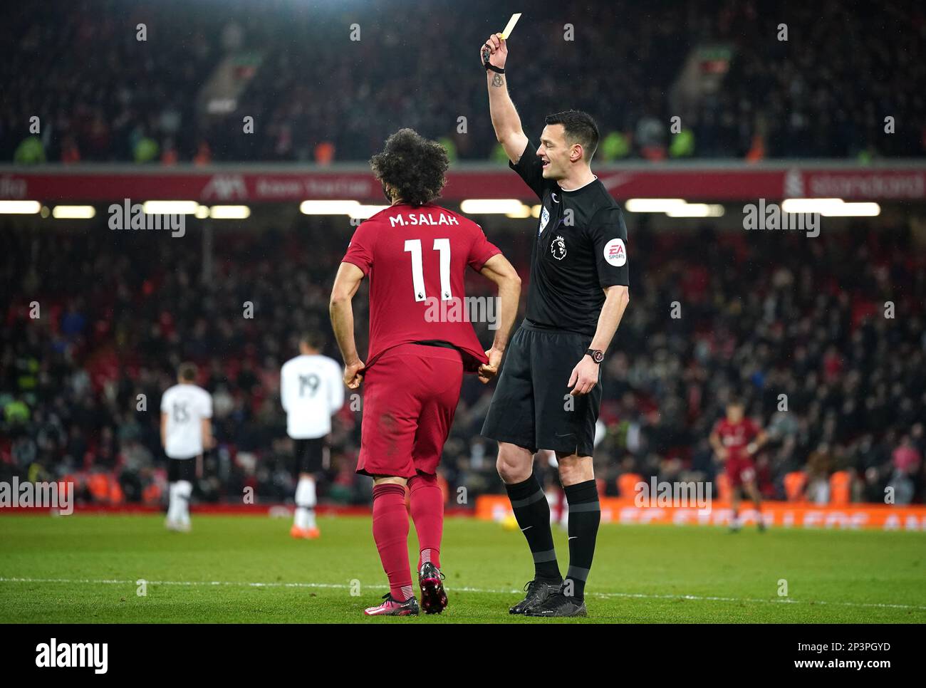Salah celebrating premier league hi-res stock photography and images ...