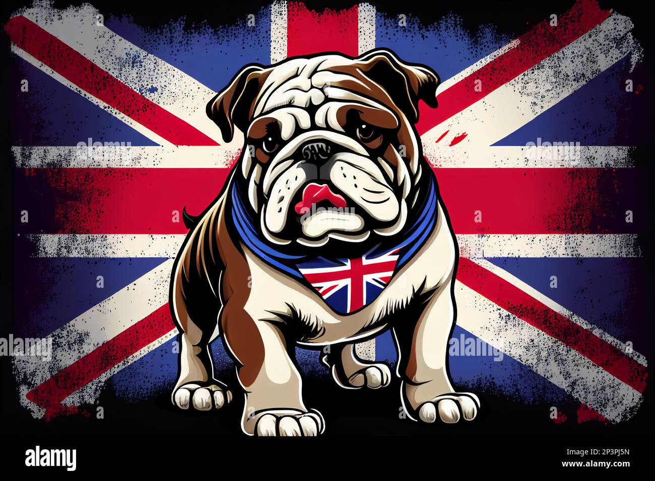 British bulldog art hi-res stock photography and images - Alamy