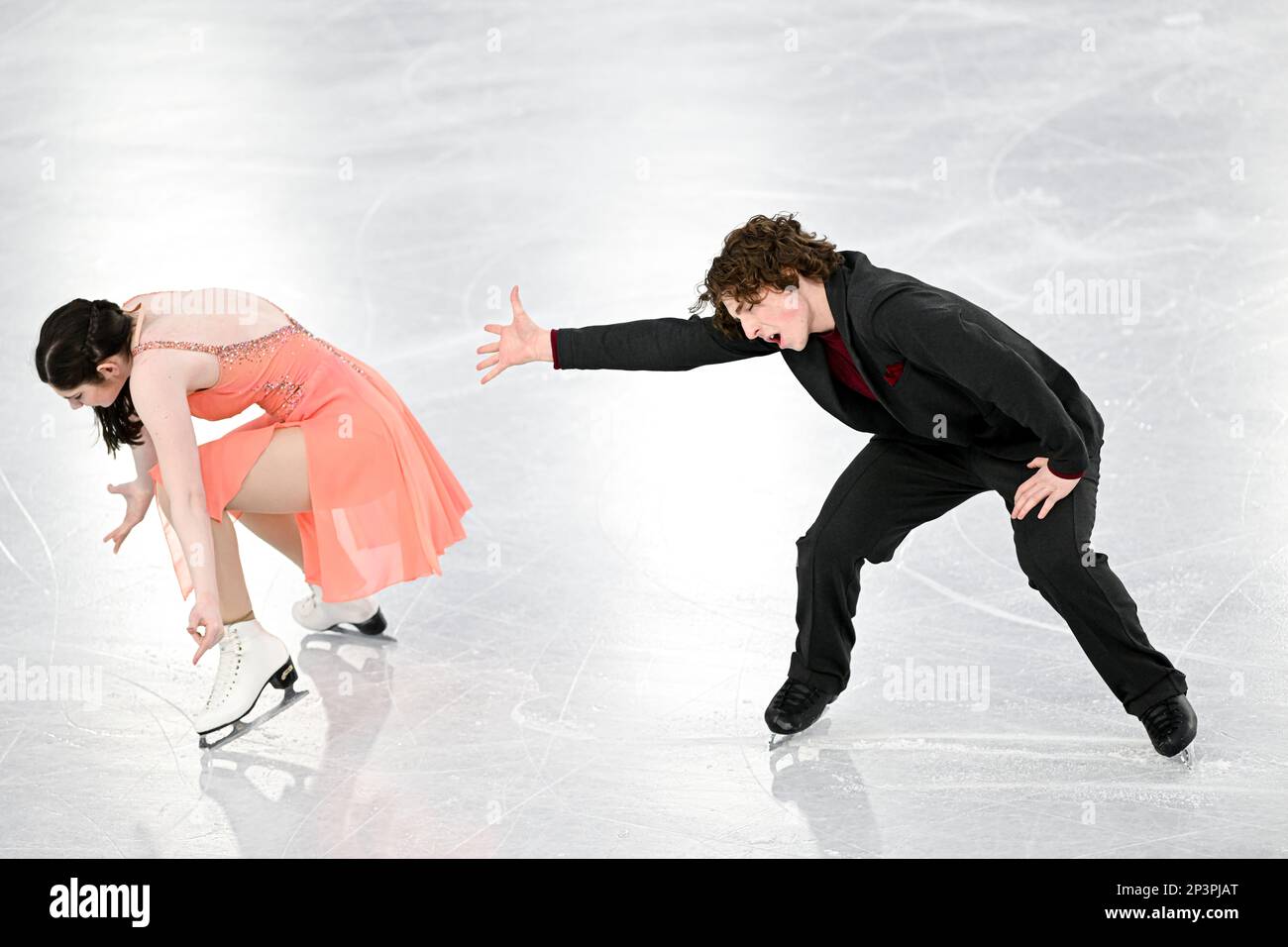 Jenna HAUER & Benjamin STARR (USA), during Junior Ice Dance Free Dance ...