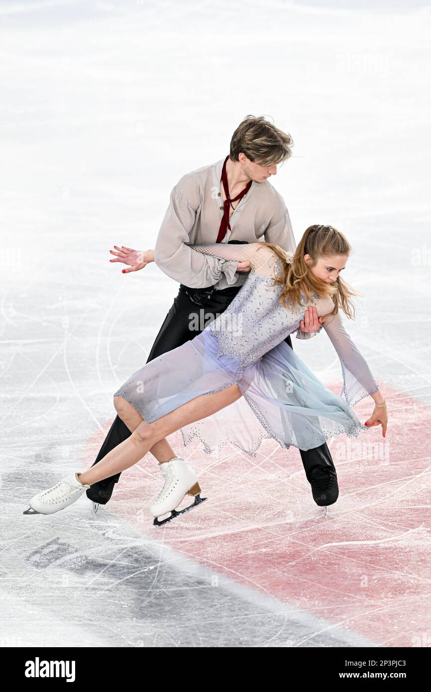 Leah NESET & Artem MARKELOV (USA), during Junior Ice Dance Free Dance ...