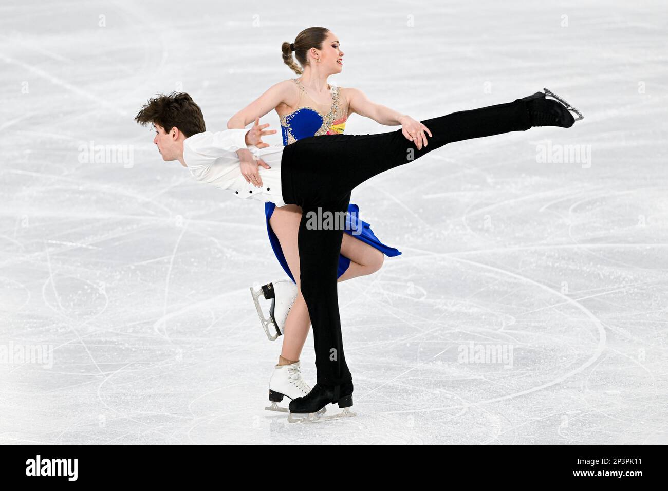 Sandrine GAUTHIER & Quentin THIEREN (CAN), during Junior Ice Dance Free ...