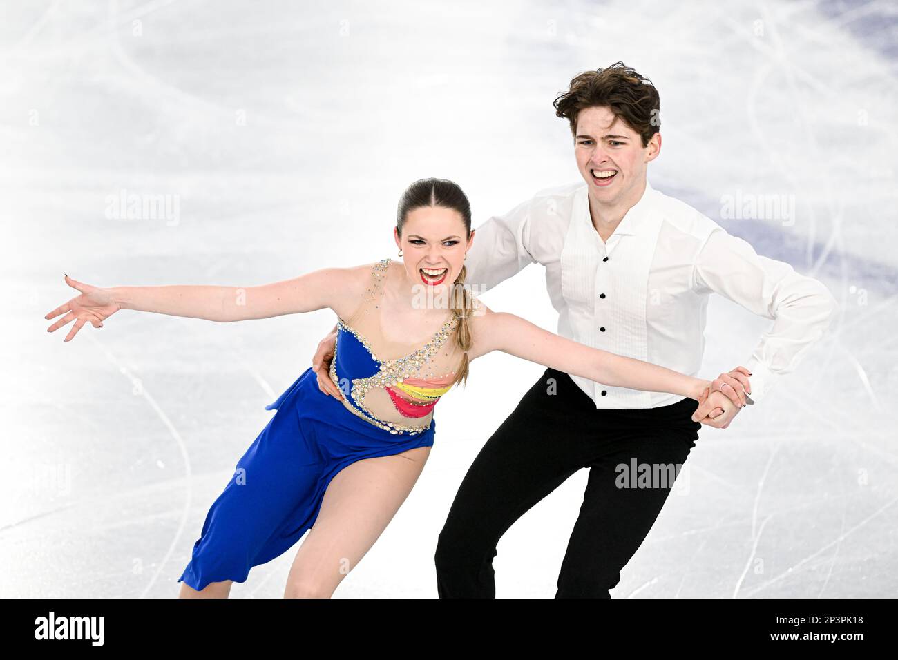 Sandrine GAUTHIER & Quentin THIEREN (CAN), during Junior Ice Dance Free ...