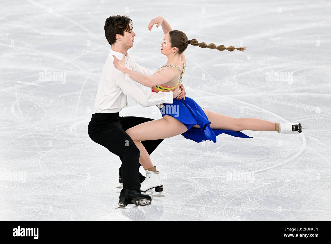 Sandrine GAUTHIER & Quentin THIEREN (CAN), during Junior Ice Dance Free ...