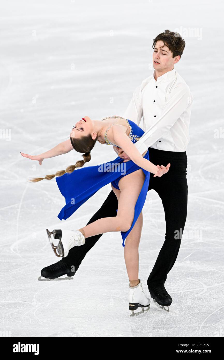Sandrine GAUTHIER & Quentin THIEREN (CAN), during Junior Ice Dance Free ...