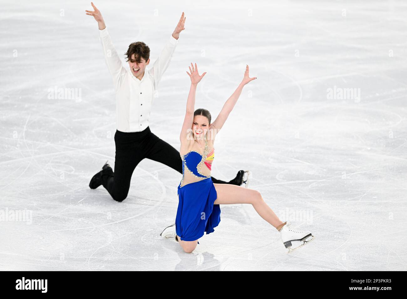 Sandrine GAUTHIER & Quentin THIEREN (CAN), during Junior Ice Dance Free ...