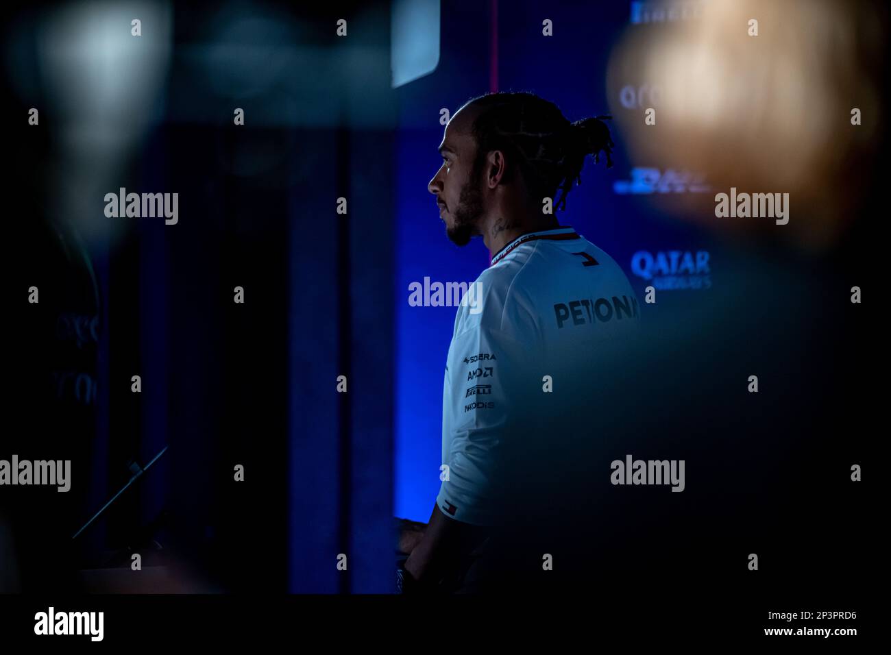 BAHRAIN INTERNATIONAL CIRCUIT, BAHRAIN - MARCH 04: Lewis Hamilton ...