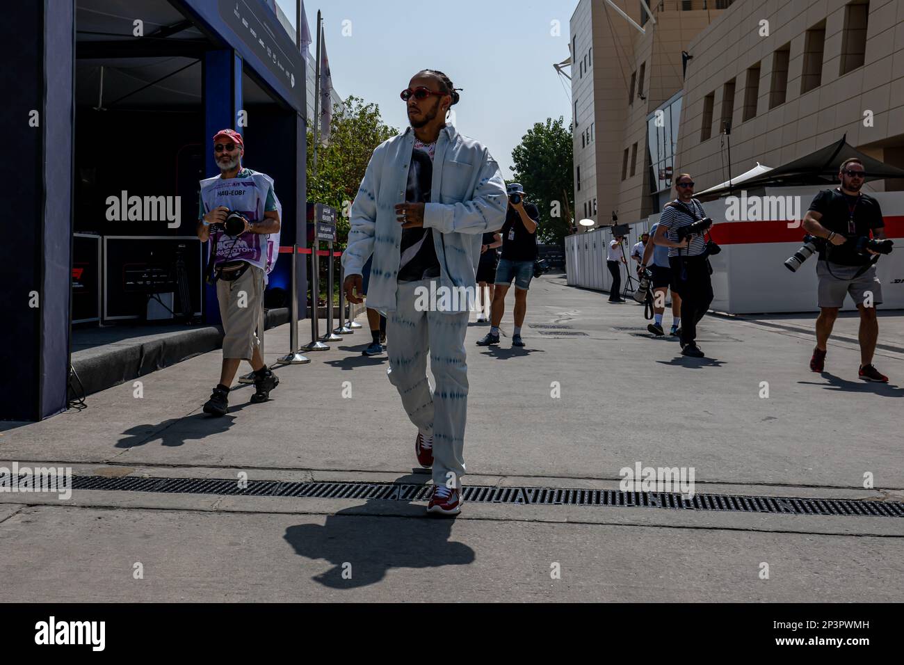 BAHRAIN INTERNATIONAL CIRCUIT, BAHRAIN - MARCH 04: Lewis Hamilton ...