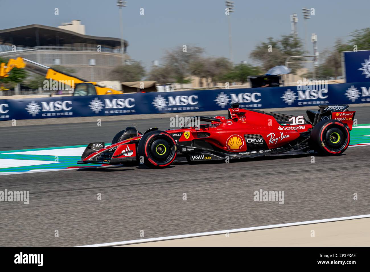 BAHRAIN INTERNATIONAL CIRCUIT, BAHRAIN - MARCH 04: Charles Leclerc ...