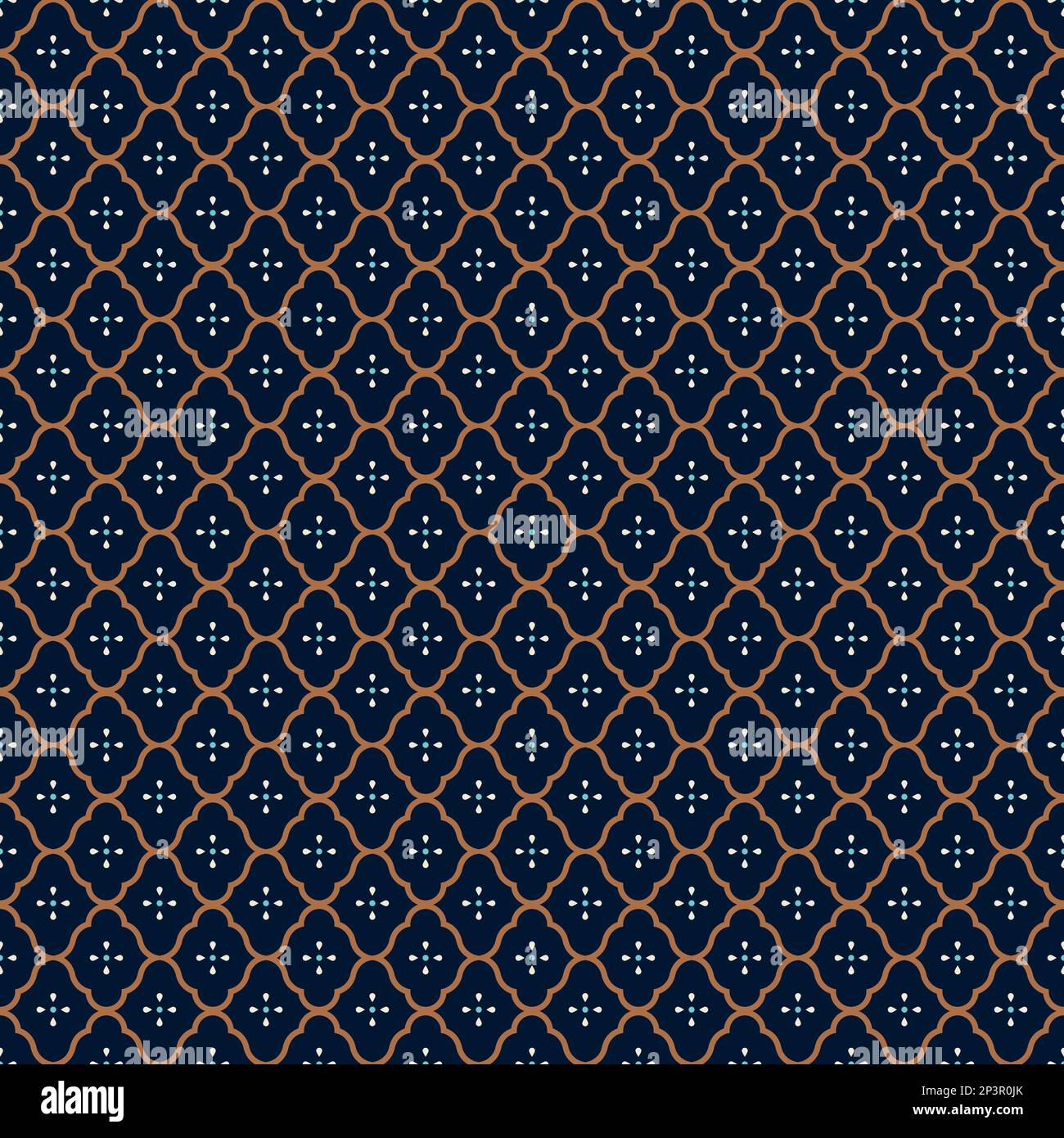 Abstract geometric pattern background with quatrefoil shapes texture ...