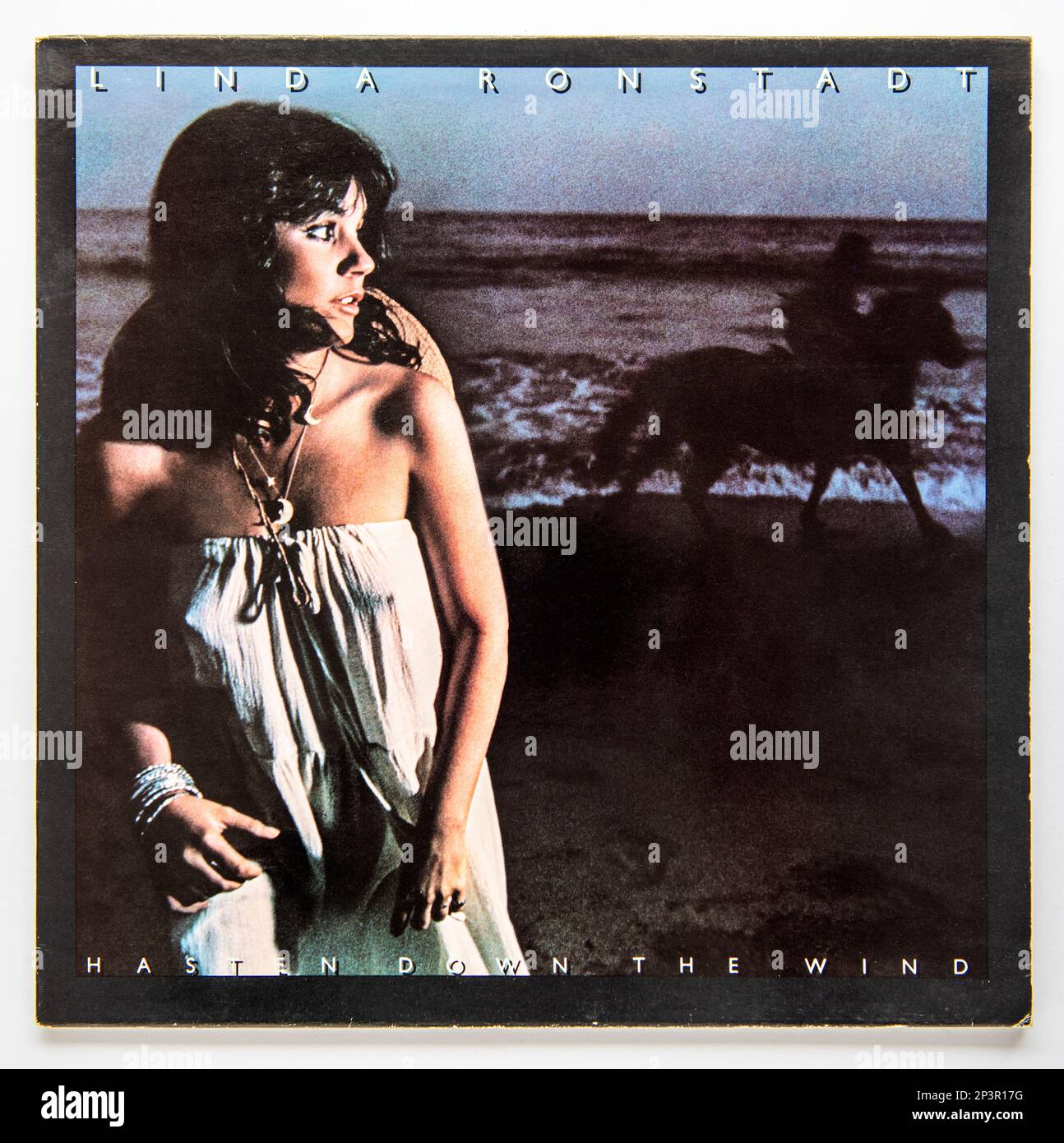 LP cover of Hasten Down the Wind, the seventh studio album by Linda Ronstadt, which was released ...