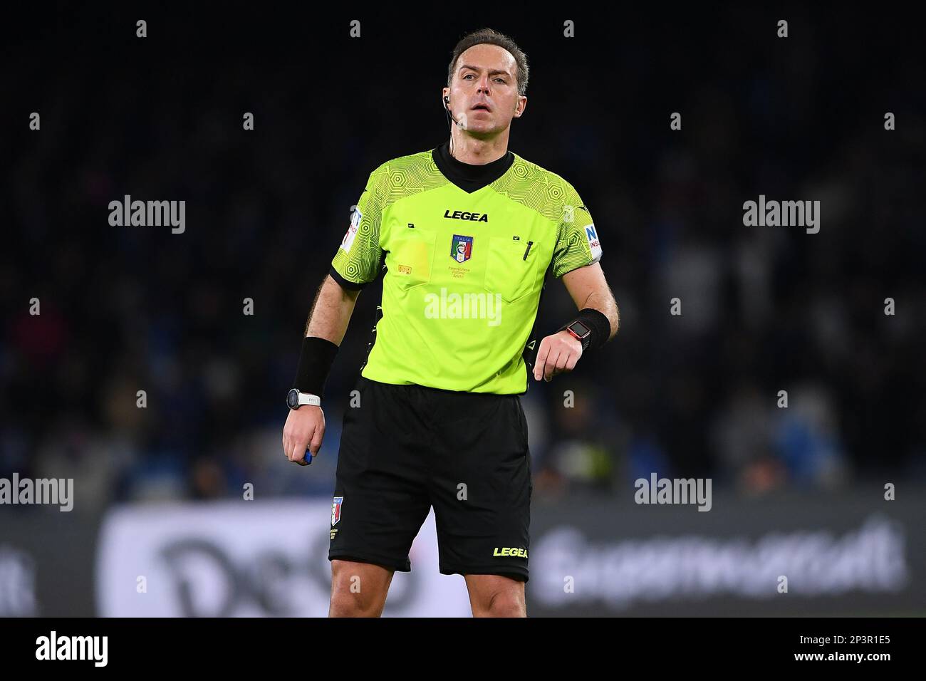 Referee Luca Pairetto during the Serie A match between SSC Napoli and ...
