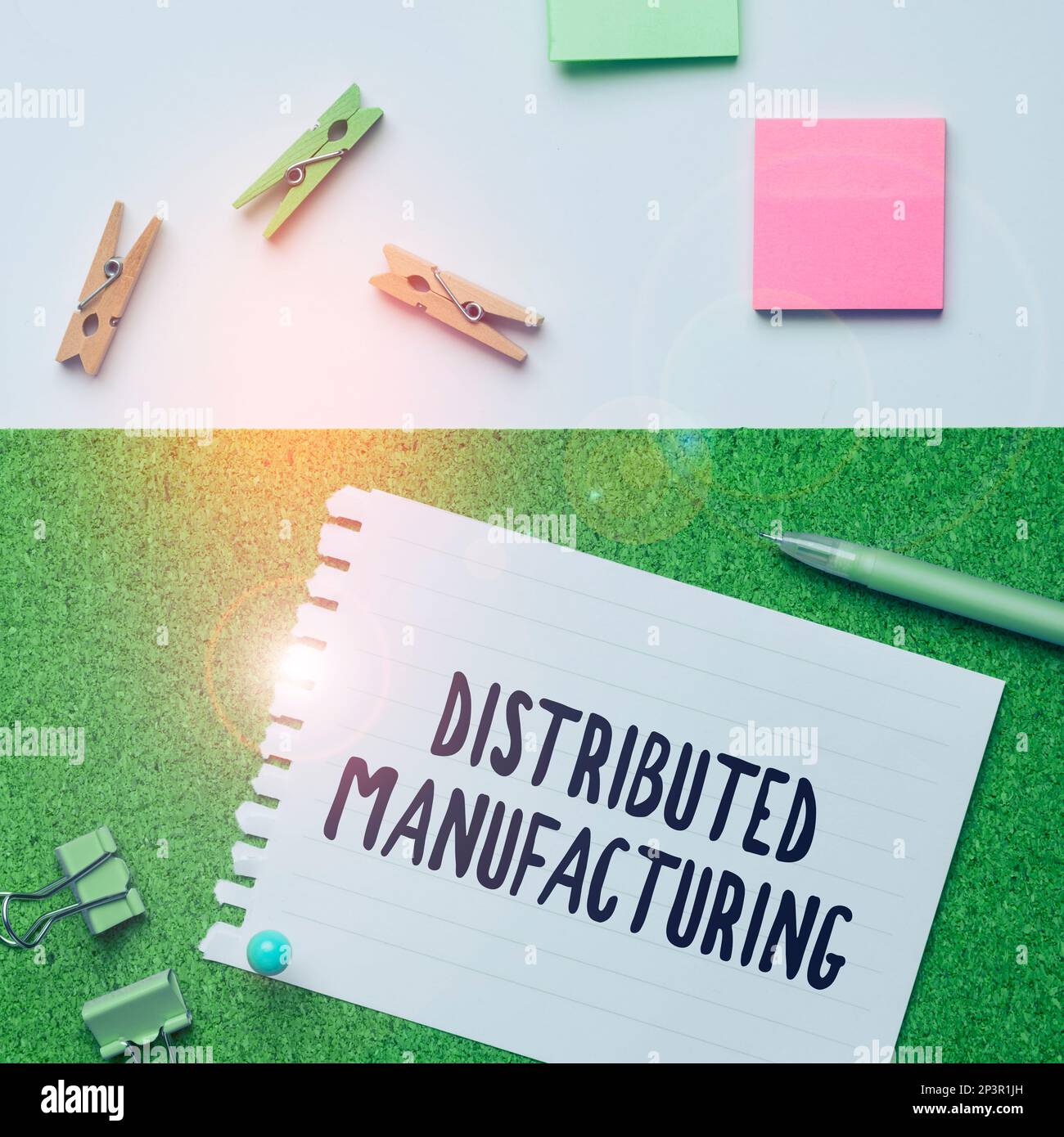 Text sign showing Distributed Manufacturing. Business concept practiced ...