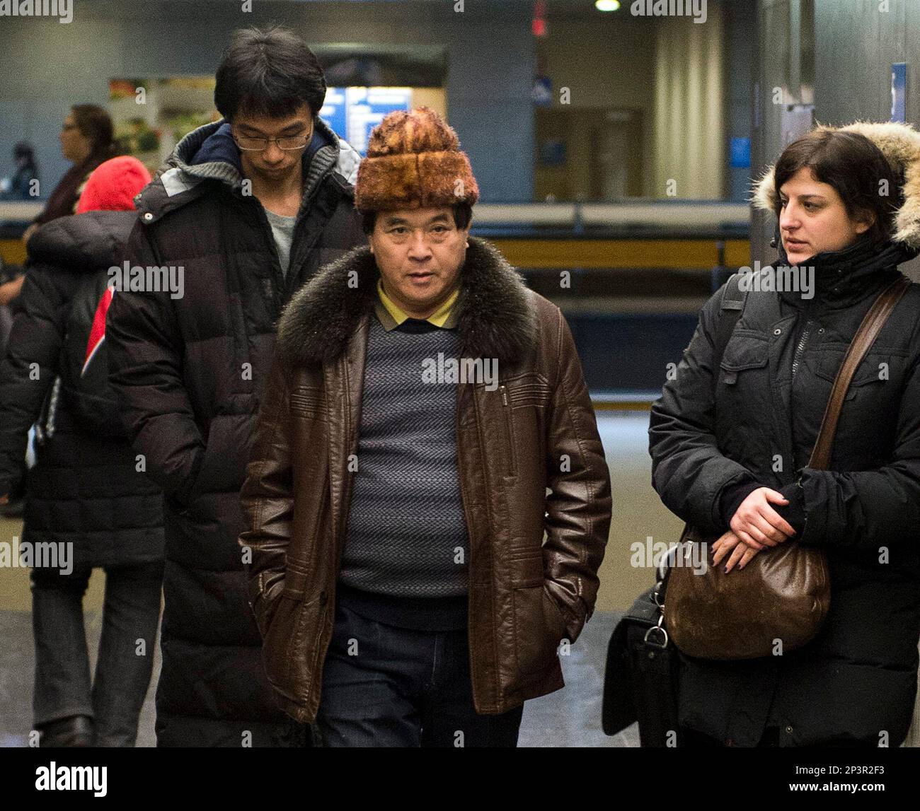 Diran Lin, father of Jun Lin arrives to hear the closing arguments at ...