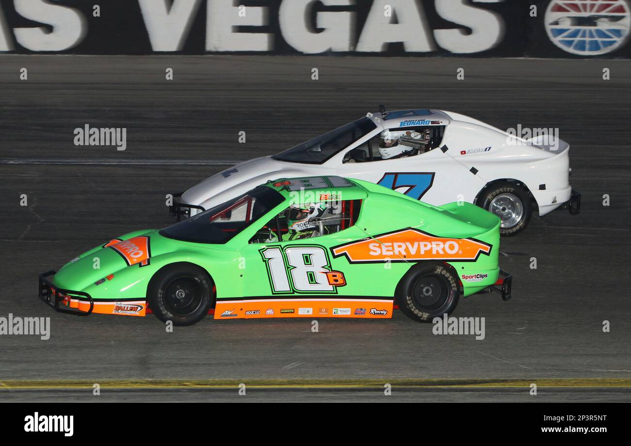 LAS VEGAS, NV - MARCH 04: Brexton Busch (18B) completes a lap as he ...
