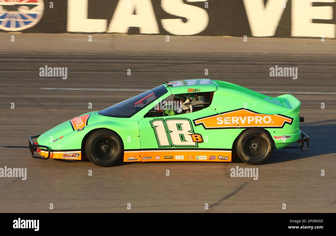LAS VEGAS, NV - MARCH 04: Brexton Busch (18B) completes a lap for ...