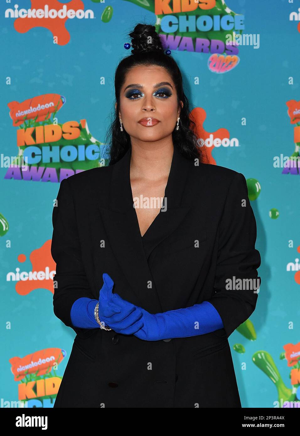 Los Angeles, USA. 04th Mar, 2023. Lilly Singh attends the 2023 Nickelodeon Kids' Choice Awards ...