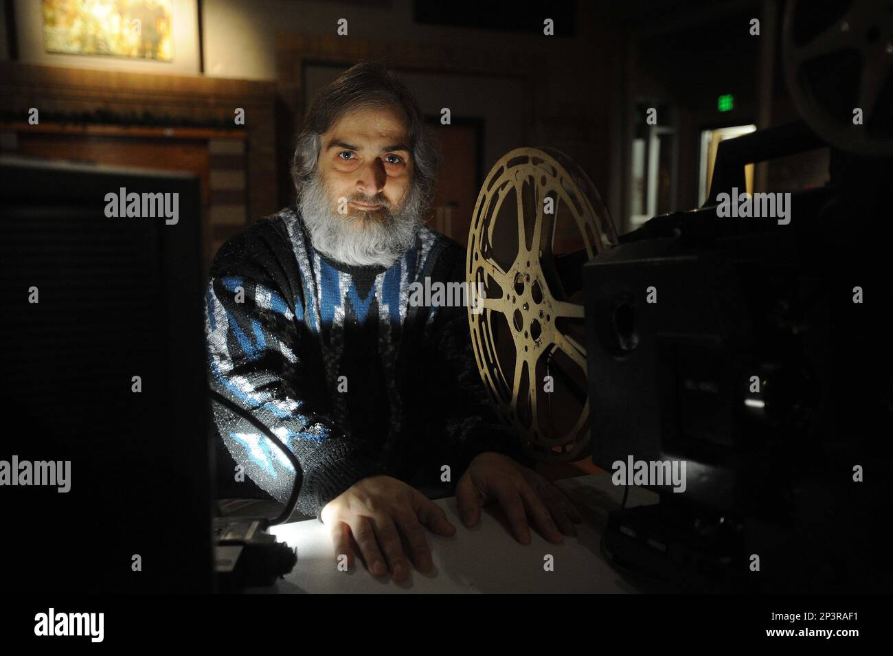 In a Saturday Dec. 21, 2013 photo, Eric Grayson, a movie historian was ...