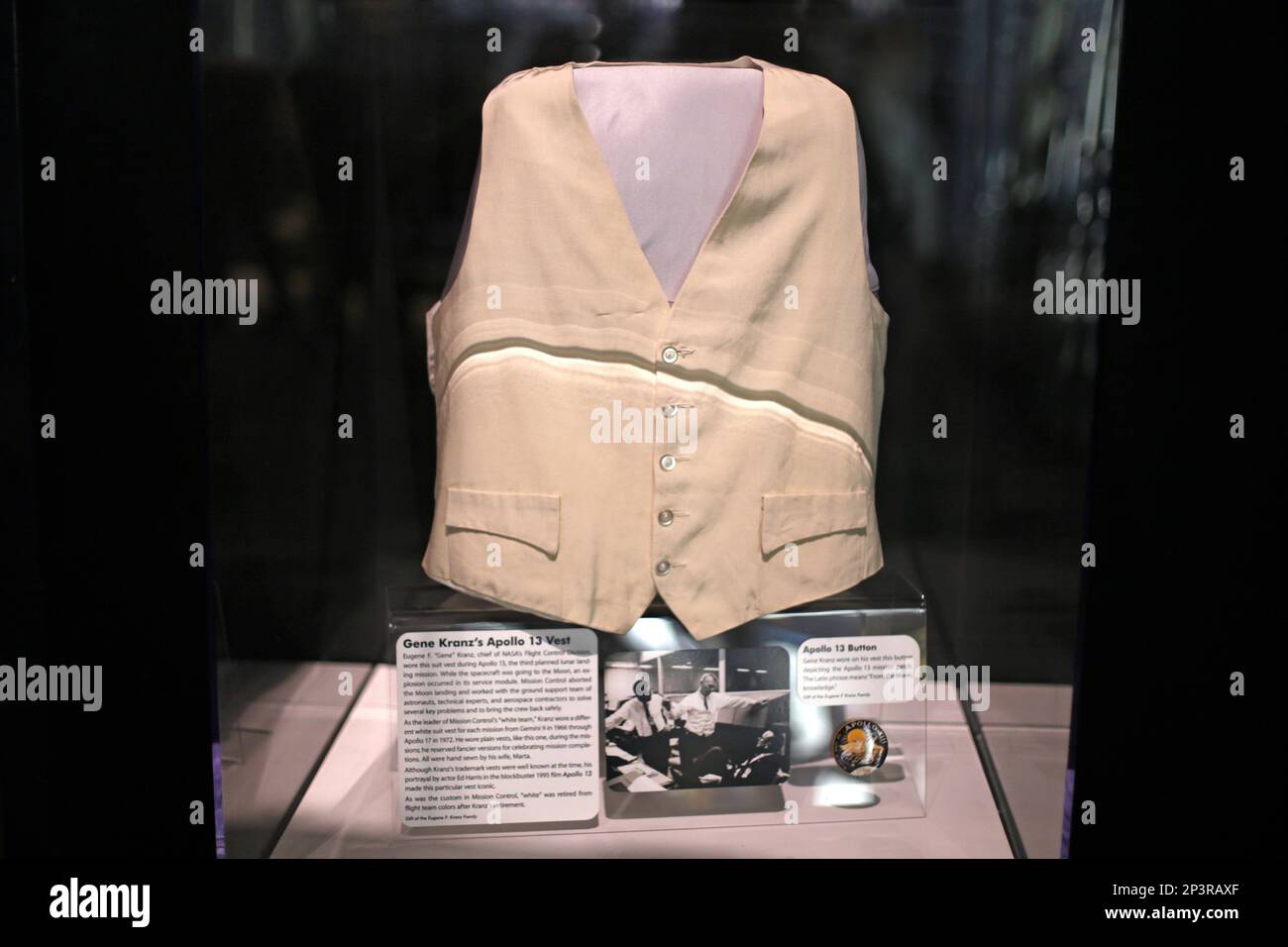This is the white vest worn by Apollo flight director Gene Krantz ...