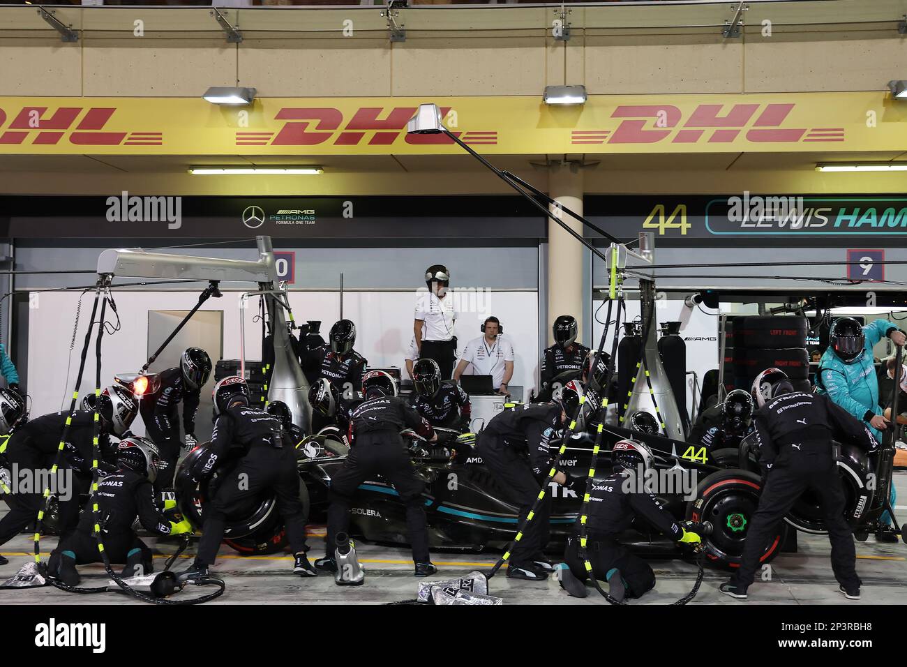 Sakhir, Bahrain. 05th Mar, 2023. Lewis Hamilton (GBR) Mercedes AMG F1 ...