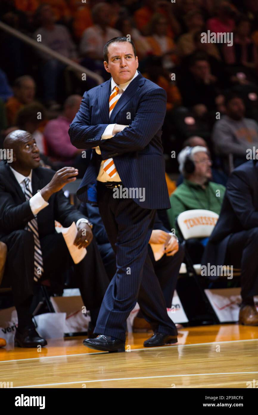 December 6, 2014:head coach Donnie Tyndall of the Tennessee Volunteers ...