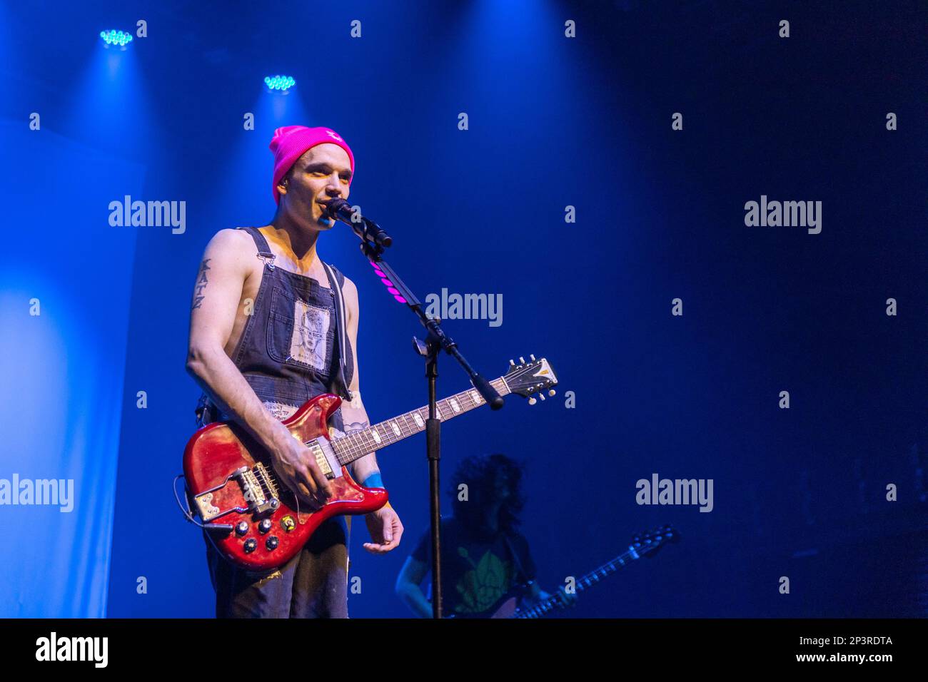 Madison, USA. 04th Mar, 2023. Josh Katz and Alex Espiritu of Badflower at The Sylvee on March 4 ...