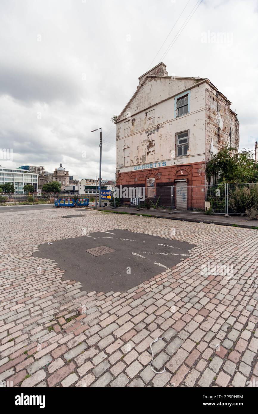 Abandoned building in 2006, now demolished, before development of ...