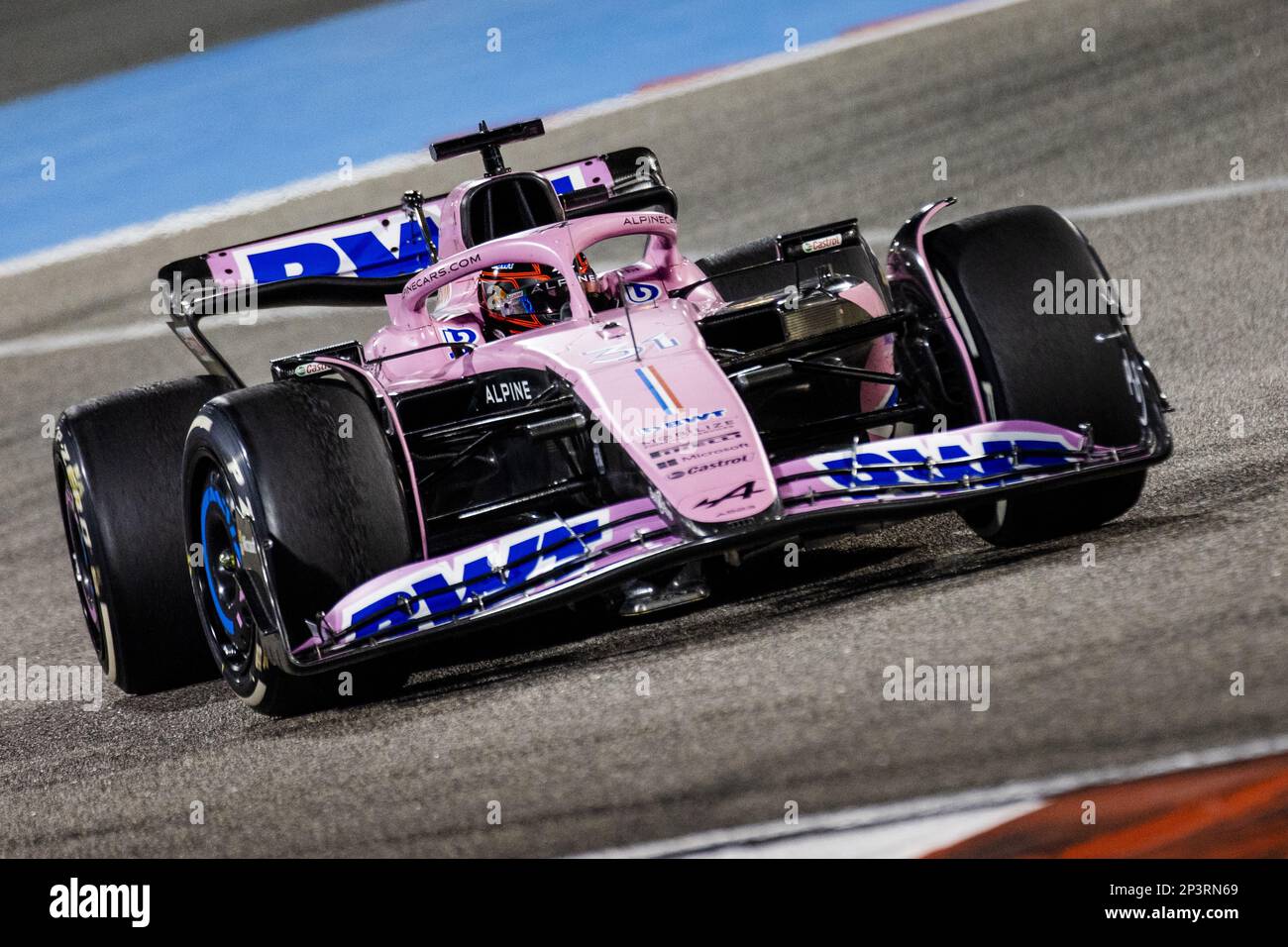 BAHRAIN - Esteban Ocon (Alpine) in action during the Grand Prix of ...