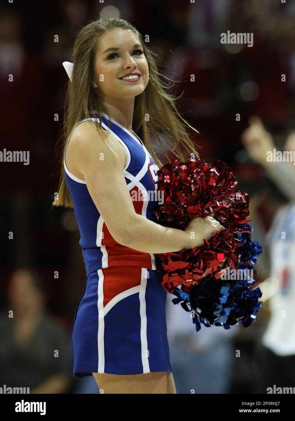 5 December 2014 - an SMU Mustangs cheerleader during the college ...
